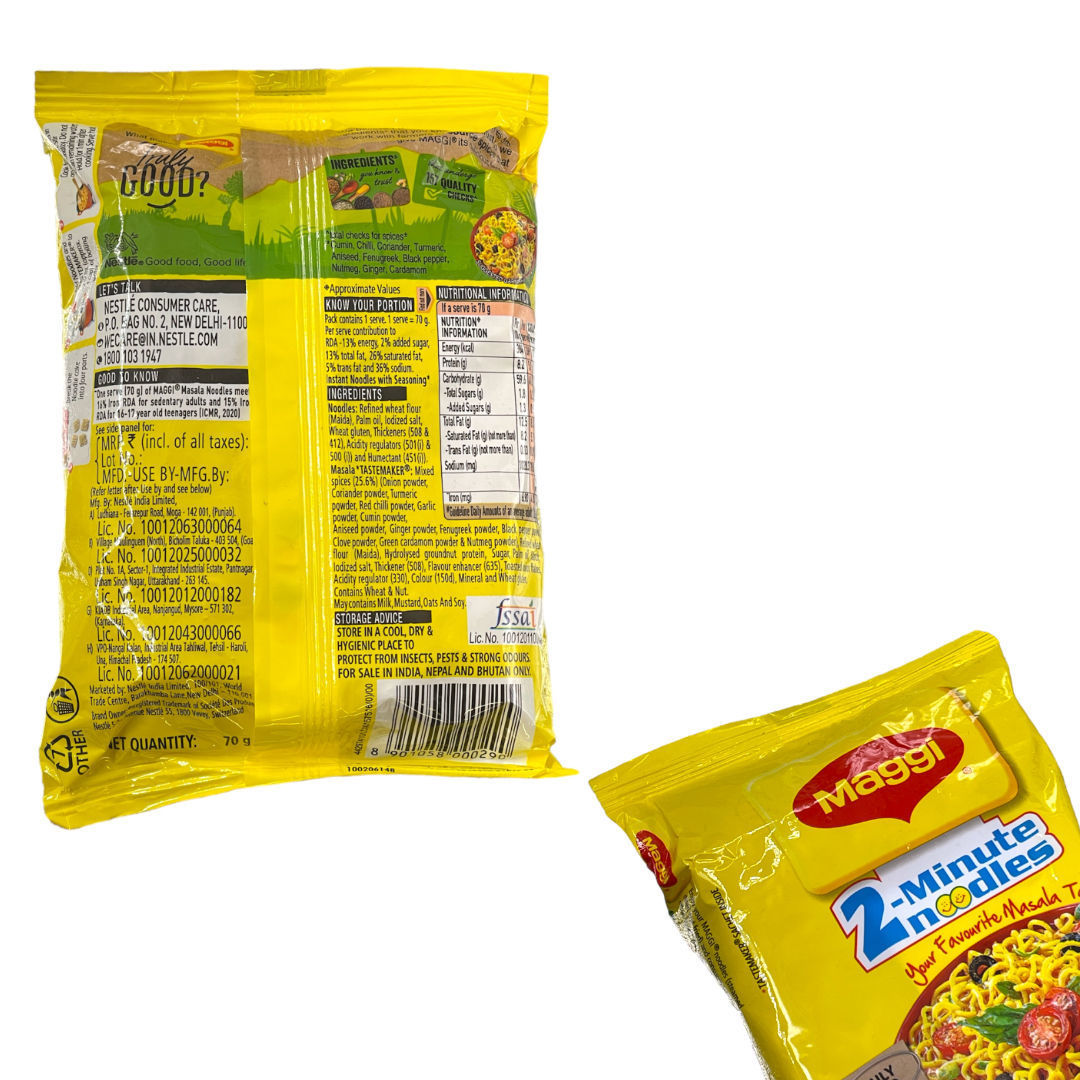 Maggi Instant Masala Noodles 70g - Yogi Mart - Online Indian Grocery Store